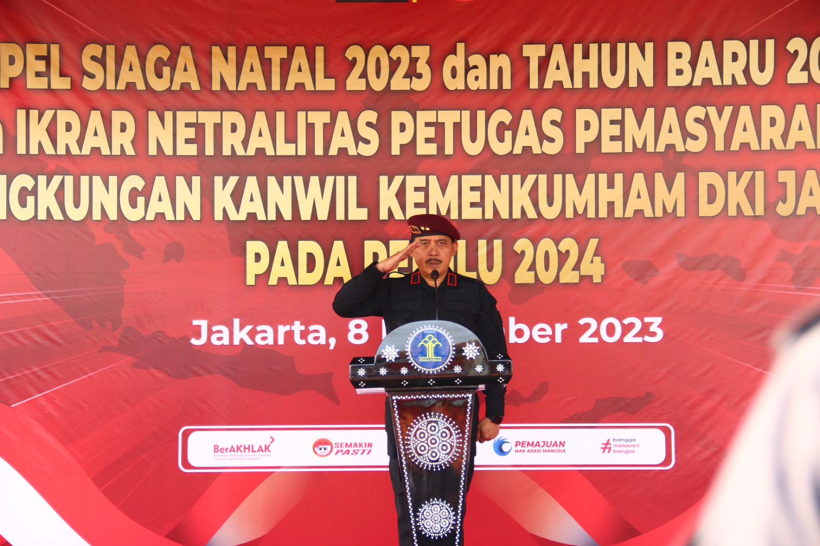 Apel Siaga Natal 2023 dan Tahun Baru 2024 Serta Ikrar Netralitas Petugas Pemasyarakatan di ...