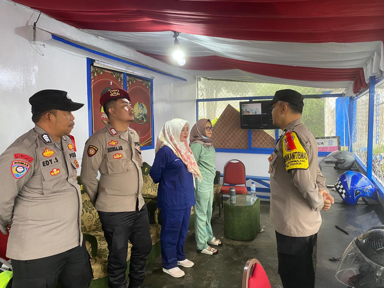 Personil Pospam Masjid AT TAAWUN Puncak Bogor Dalam Rangka Ops Lilin Lodaya 2024 Ka Pospam ...